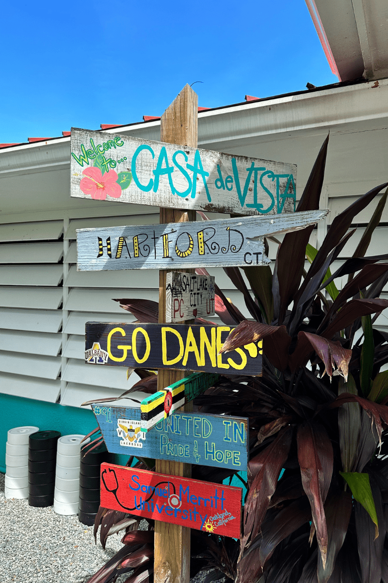 Craft Corner - Directional Signs | Casa De Vista St Croix Vacation ...